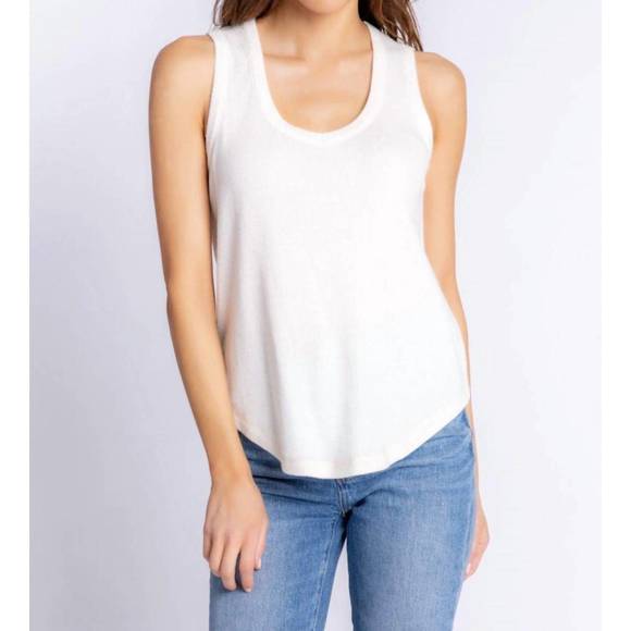 PJ Salvage | Tops | New Pj Salvage Textured Essentials Tank In Stone | Poshmark
